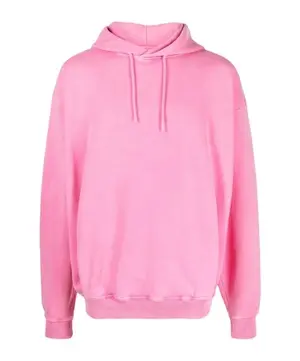 Martine Rose Logo-print Cotton Hoodie - Pink
