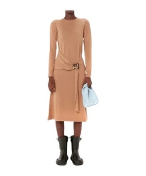 J.W.ANDERSON Buckled-waist Knit Dress