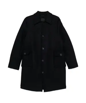 Givenchy Lapel Long Sleeve Coat - Black