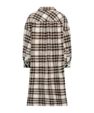 Isabel Marant Étoile Checked Long Sleeve Coat