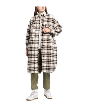 Isabel Marant Étoile Checked Long Sleeve Coat