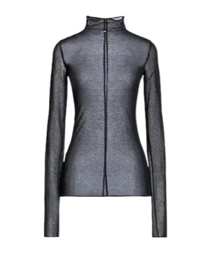 Sportmax Long Sleeve Turtleneck Knit Sweater - Gray