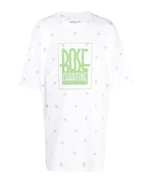 Martine Rose Oversized Logo-print T-shirt - White