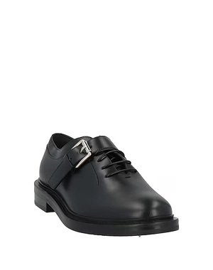 Max Mara Glossed-leather Lace-up Shoes