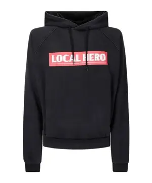 Martine Rose Slogan-print Hoodie - Black