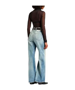 MAISON MARGIELA Solid High-neck Chiffon Jumpsuit