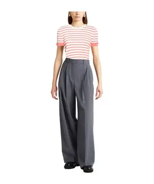 Max Mara Striped Knit Short-sleeve T-shirt