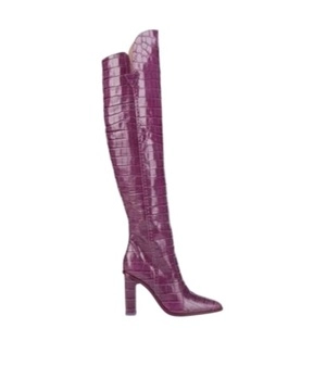 Max Mara Stylish Solid-color Versatile Long Boots - Red