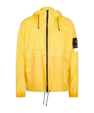 Stone Island Hooded Jacket With Detachable Compass Badge