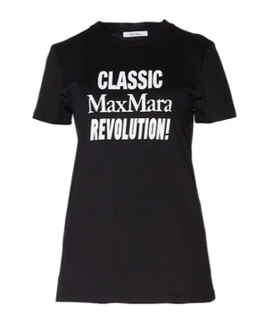 Max Mara Short Sleeve Printed T-shirt - Black