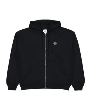 Casablanca Full-zip Hooded Sweatshirt - Black