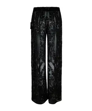 Norma Kamali Sequined Casual Pants