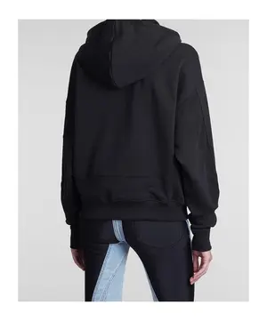 MUGLER Logo Detailed Drawstring Hoodie