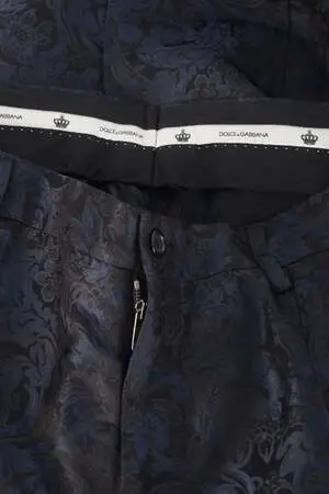 Dolce & Gabbana Floral Jacquard Tailored Trousers