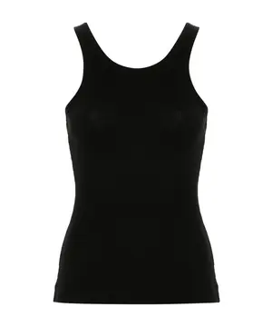 Nanushka Ribbed Cotton-blend Tank Top - Black
