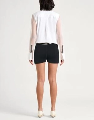 Max Mara Two-tone Knit Shorts With Belt Detail