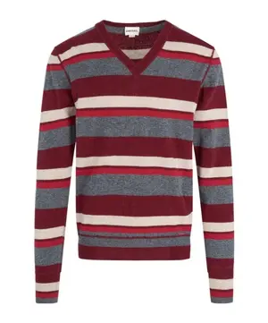 DIESEL® Striped V-neck Jumper