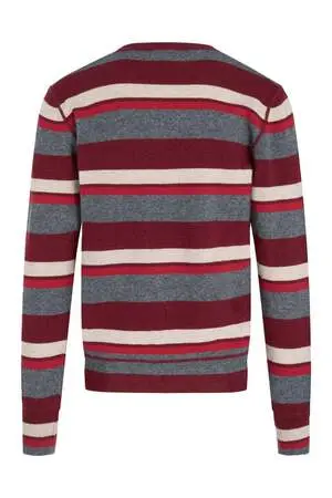 DIESEL® Striped V-neck Jumper