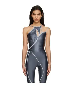 Ottolinger Cut-out Vest Top - Gray