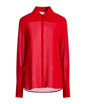 Tory Burch Long Sleeve Chiffon Blouse