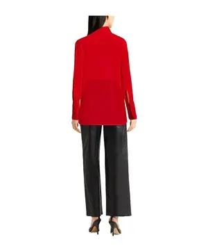 Tory Burch Long Sleeve Chiffon Blouse