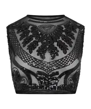 Norma Kamali Nk Sqn Crop Top