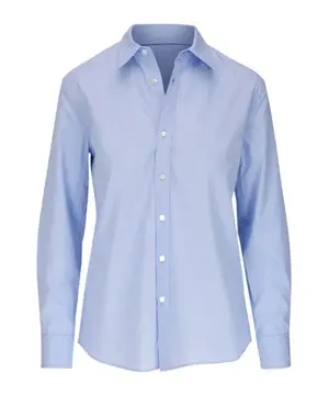 NILI LOTAN Long Sleeve Cotton Shirt