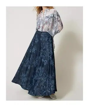 TWINSET X Myfo Denim Skirt
