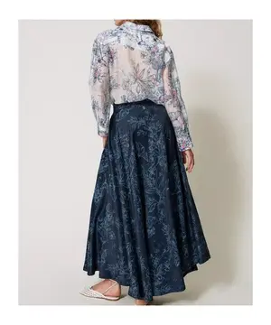 TWINSET X Myfo Denim Skirt
