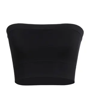 Rick Owens Simple Solid Stretch Tube Top - Black