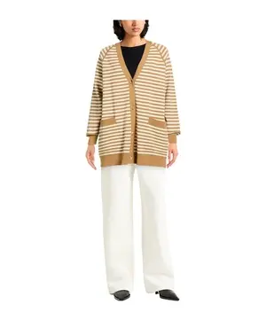 Max Mara Classic Striped Knit Cardigan