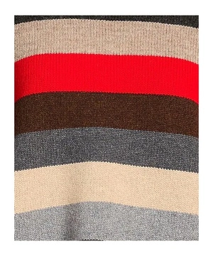 Tory Burch Lightweight Striped Wool Knit Sweater