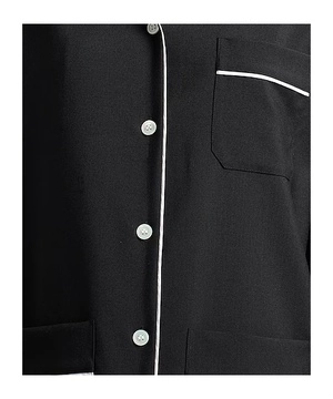 Marni Two-tone Cool Wool Long-sleeve Shirt