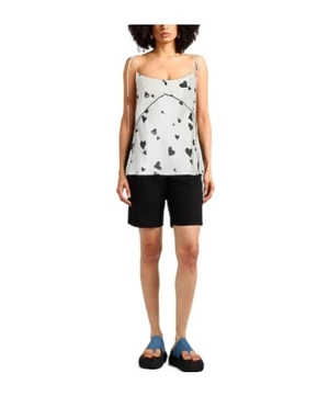 Marni Sleeveless Cami Top With Heart Print