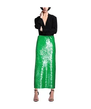Tory Burch Solid-color Sequined Tulle Dress