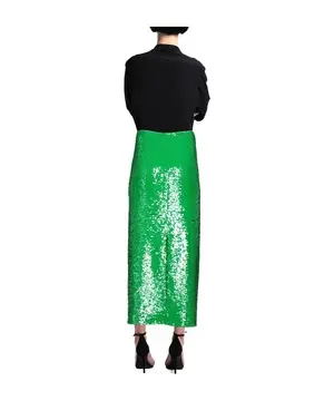 Tory Burch Solid-color Sequined Tulle Dress
