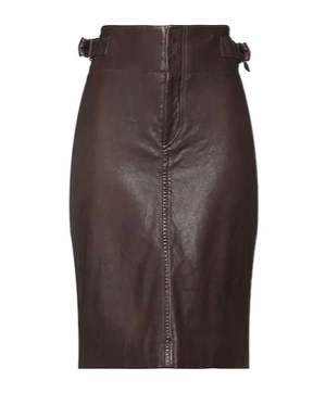 Isabel Marant Étoile Leather Buckle Pencil Skirt