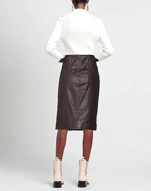 Isabel Marant Étoile Leather Buckle Pencil Skirt
