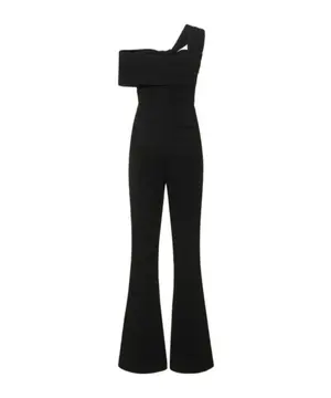 Roland Mouret Asymmetrical Stretch Viscose Cady Jumpsuit