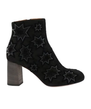 Chloé Suede Velvet Ankle Boots