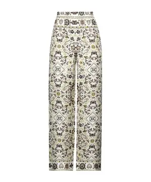 Tory Burch Wide Leg Printed Trousers