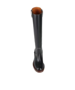 Chloé Solid Color Comfortable Leather Boots