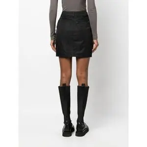 Nanushka High Waisted Straight Hem Mini Skirt