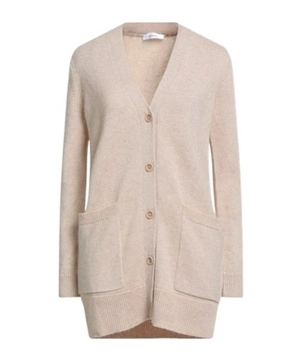 Max Mara Solid Wool Cardigan With Sequins