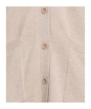 Max Mara Solid Wool Cardigan With Sequins