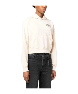SPORTY  RICH Sporty & Rich Cotton Hoodie With Logo Print