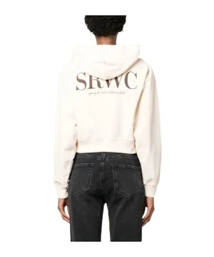 SPORTY  RICH Sporty & Rich Cotton Hoodie With Logo Print