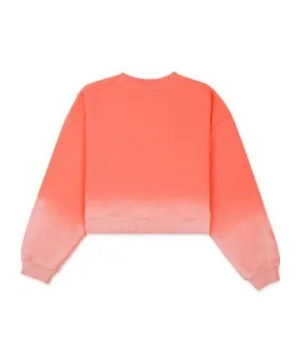 SPORTY  RICH Sporty & Rich Dip Dye Logo Embroidered Sweatshirt