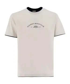 Eleventy Logo-print T-shirt
