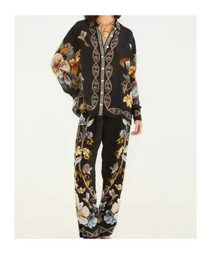 Farm Rio Buttoned Floral Shirt